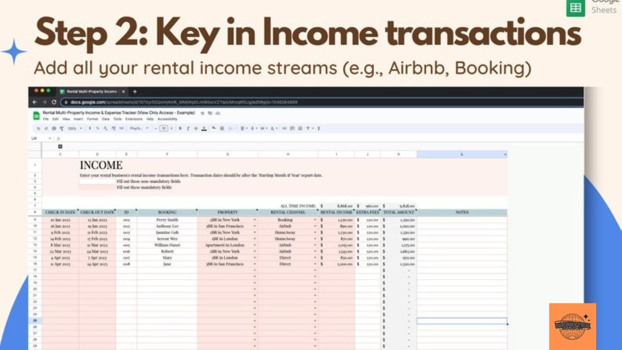 Airbnb Rental Template, Rental Income Tracker, Expense Tracker, Airbnb ...