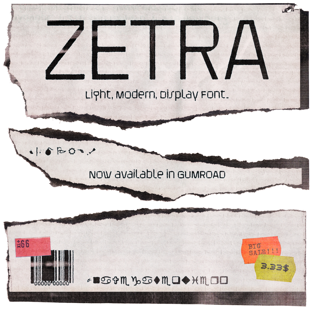 Zetra Typeface