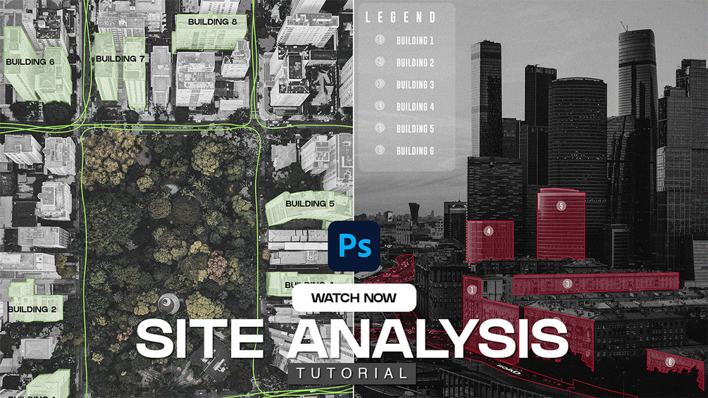 Site Analysis in Photoshop - Fastest method!