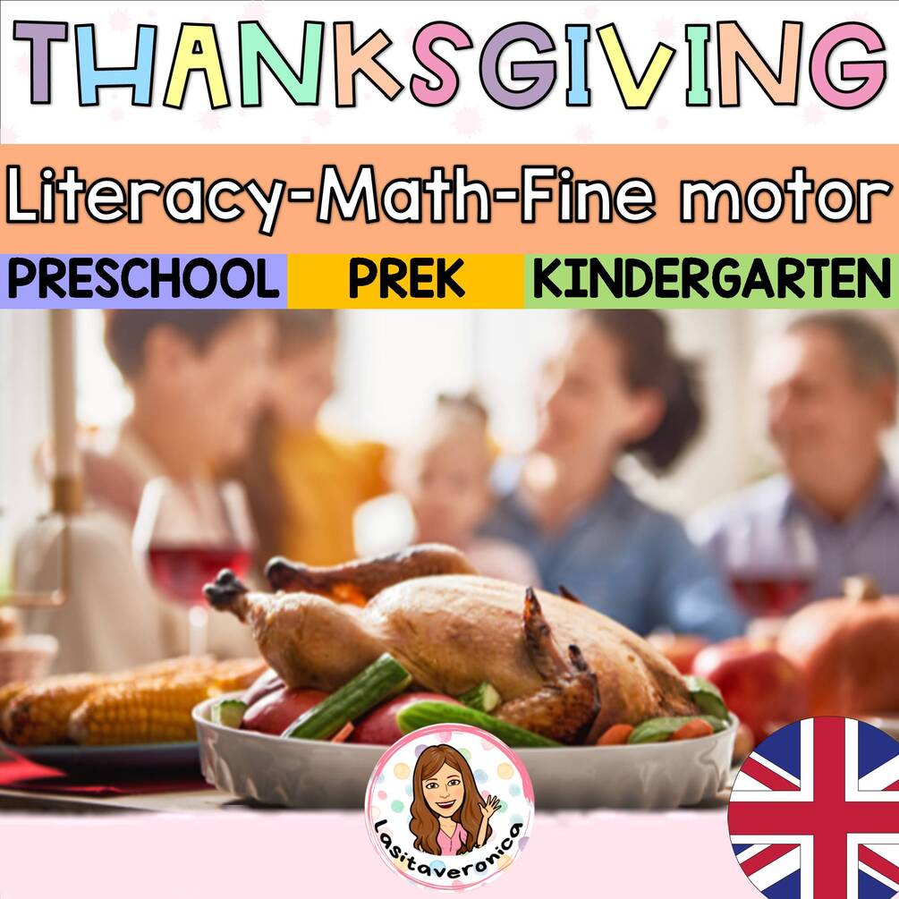 Paquete Acción de Gracias. Thanksgiving Bundle. November. ENGLISH