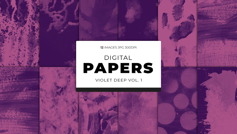 Digital papers Violet Deep vol. 1