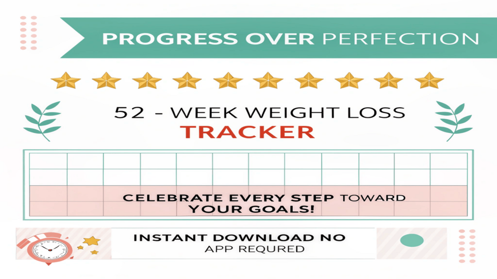 52-Week Weight Loss Tracker