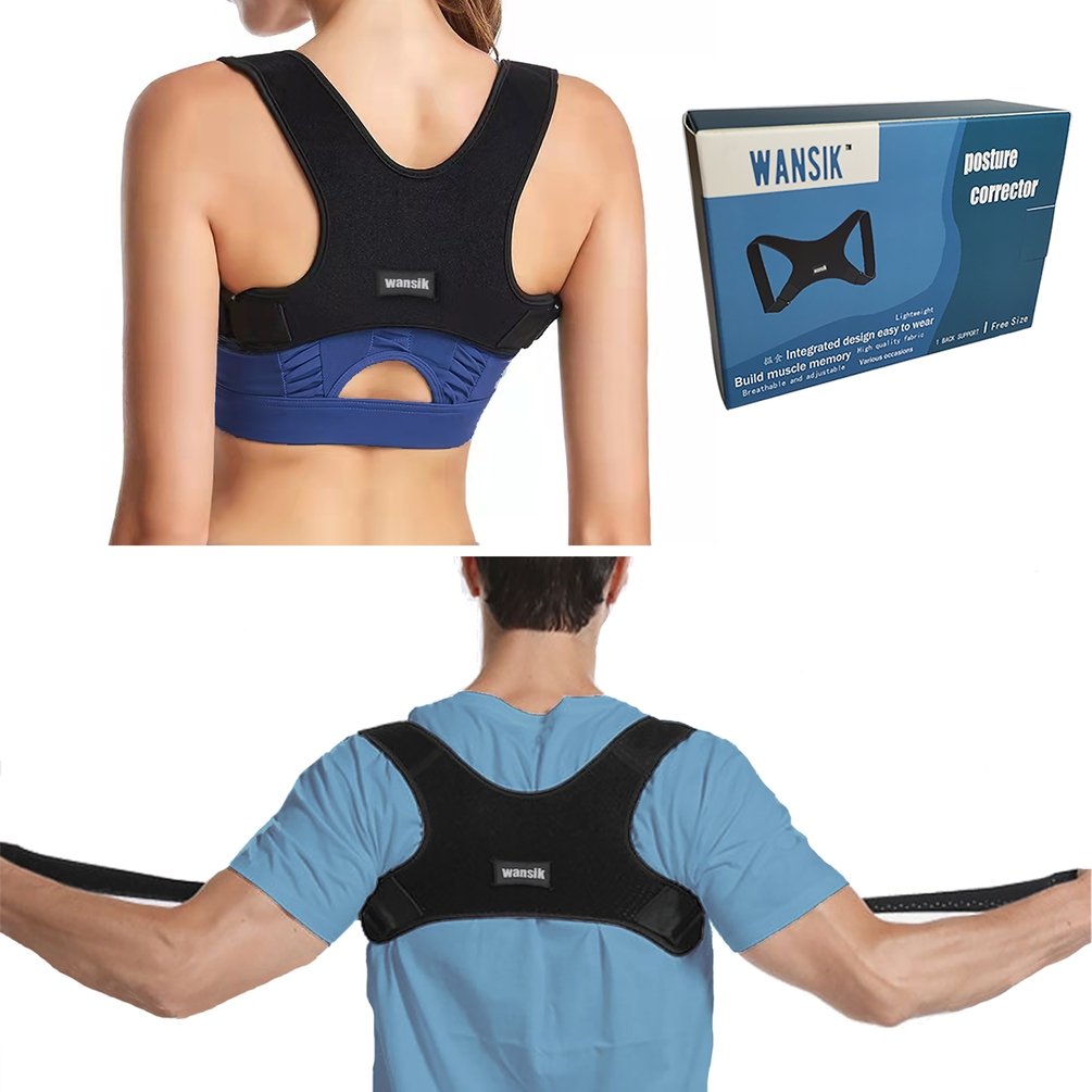 WANSIK Posture Corrector for Women and Men - Plus Size, posture brace ...