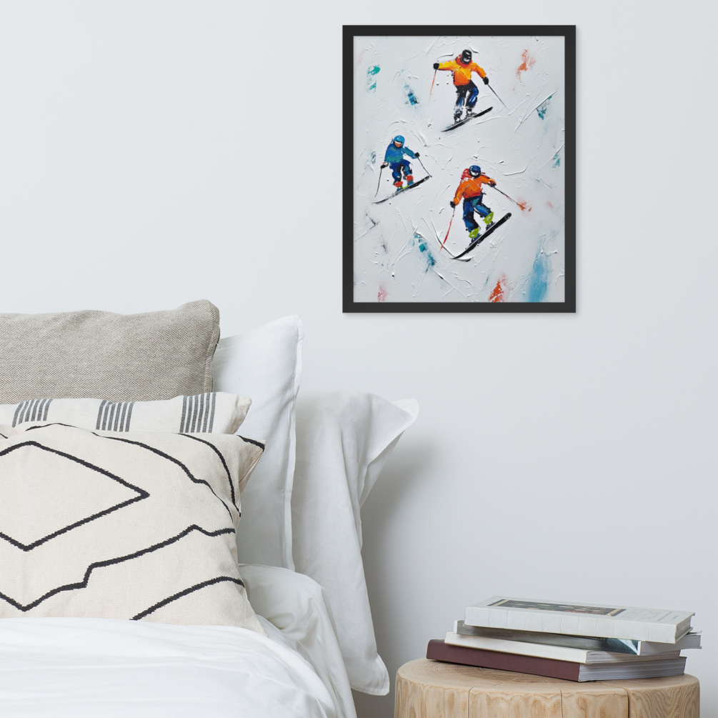 Snowbound Rush: Alpine Thrills (Matte Paper Poster)