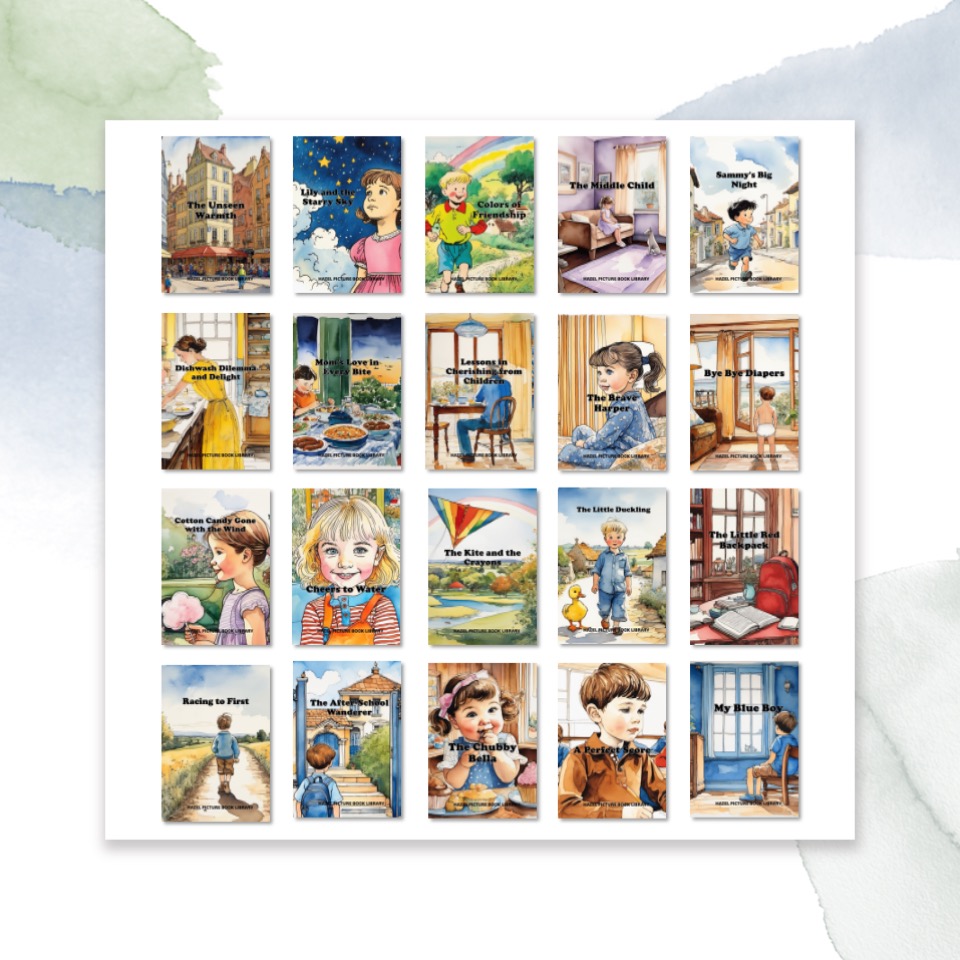 30 Bilingual English-Chinese Picture Books by Hazel Picture Book Library