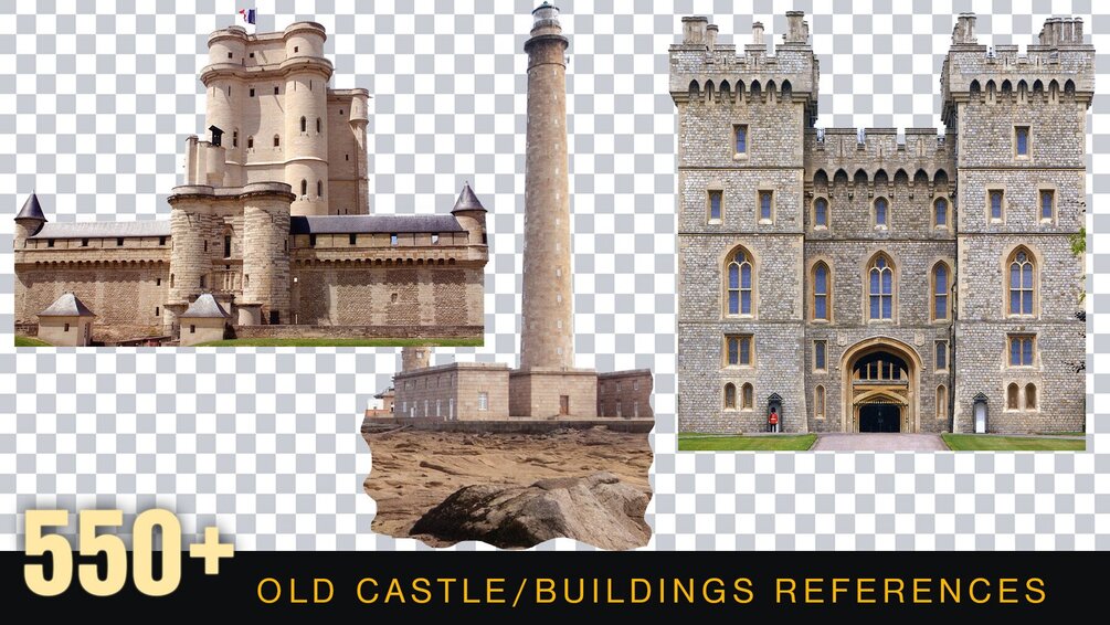 550+ OLD Castles | Buildings Reference pack [Perfect for Mattepainting ...