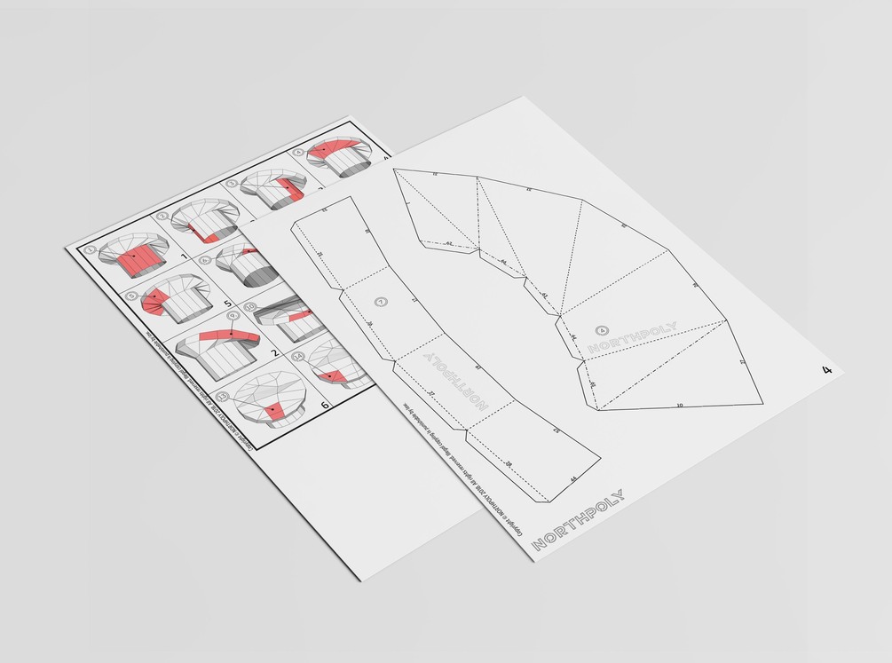 Chef's Hat Papercraft, Restaurant, Pdf, Gurko, Pepakura, Template, 3D ...
