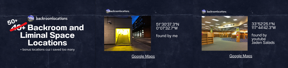 50+ Backroom Locations