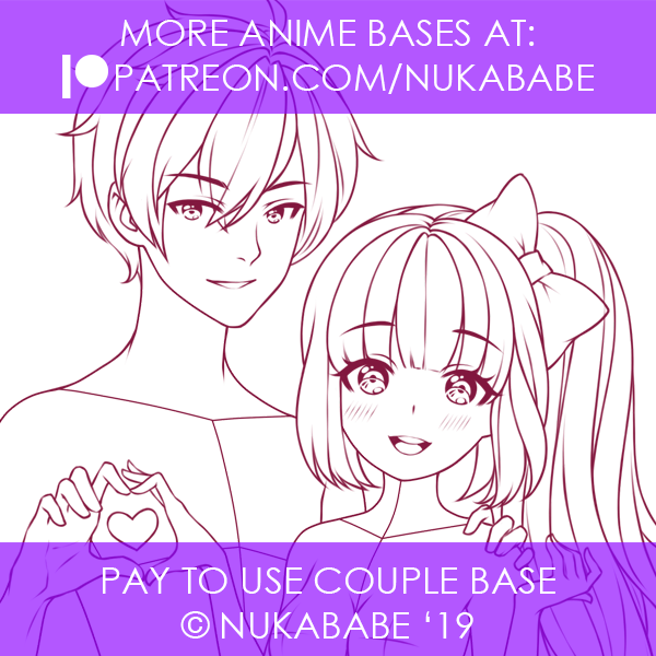 P2U Anime Couple Base: Head to Knees [from Anime Base Pack #33]