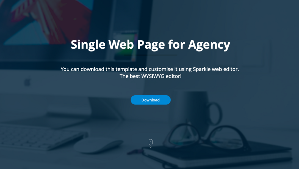 Single Web Page for Agency | Sparkle Template