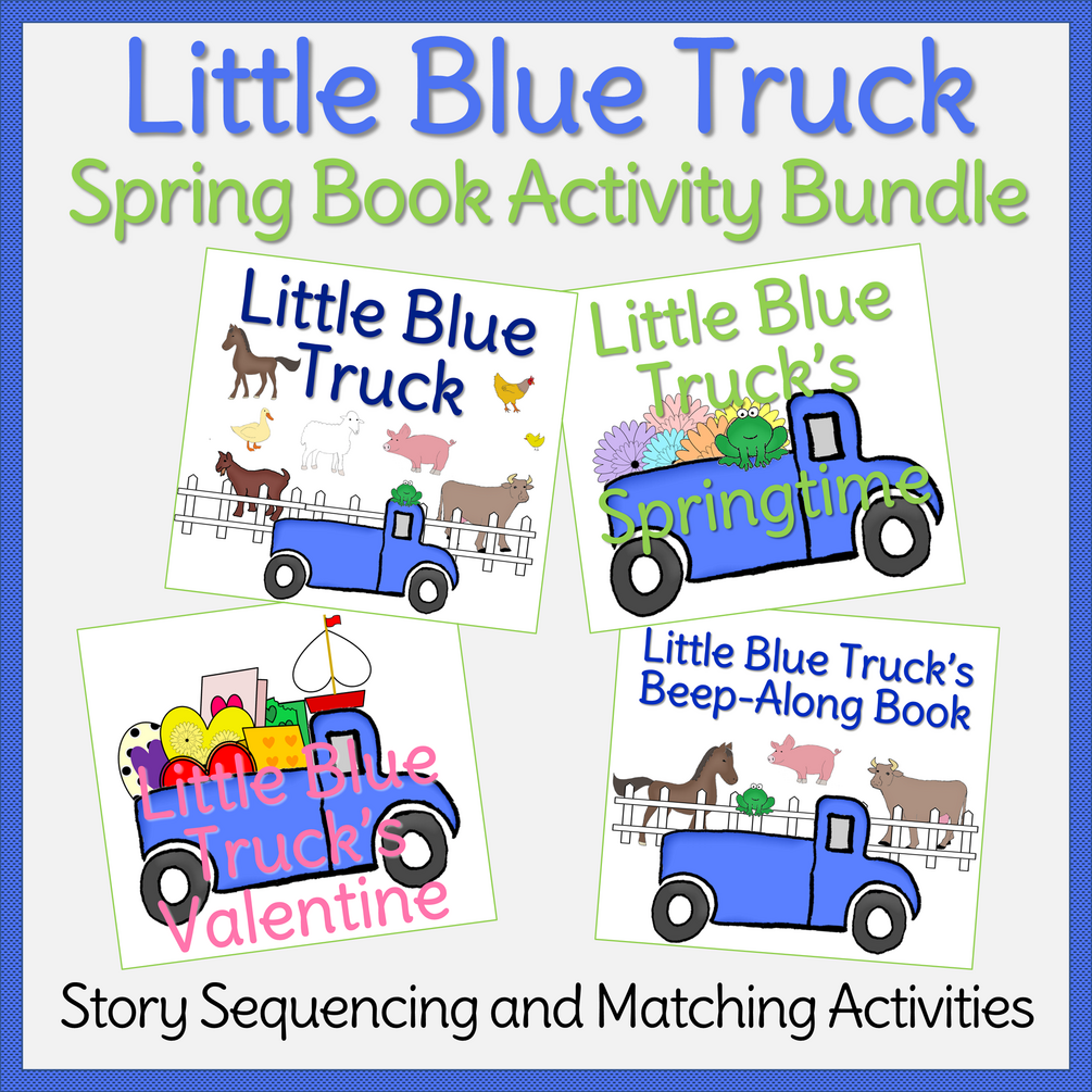 Little Blue Truck Spring Books Activities Bundle