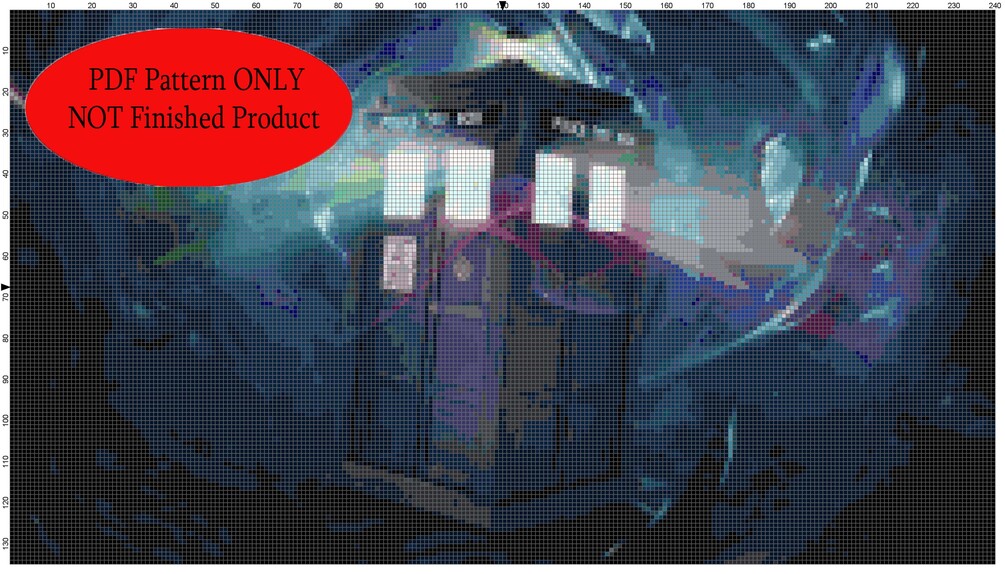 Doctor Who TARDIS 02 (PDF)- Cross Stitch Pattern