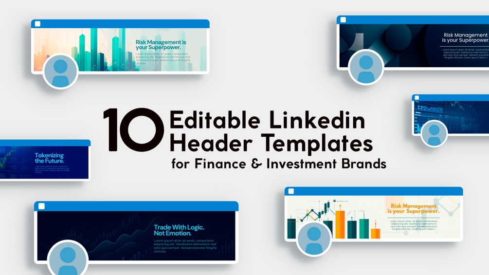 10 Editable LinkedIn Header Templates for Finance & Investment Brands