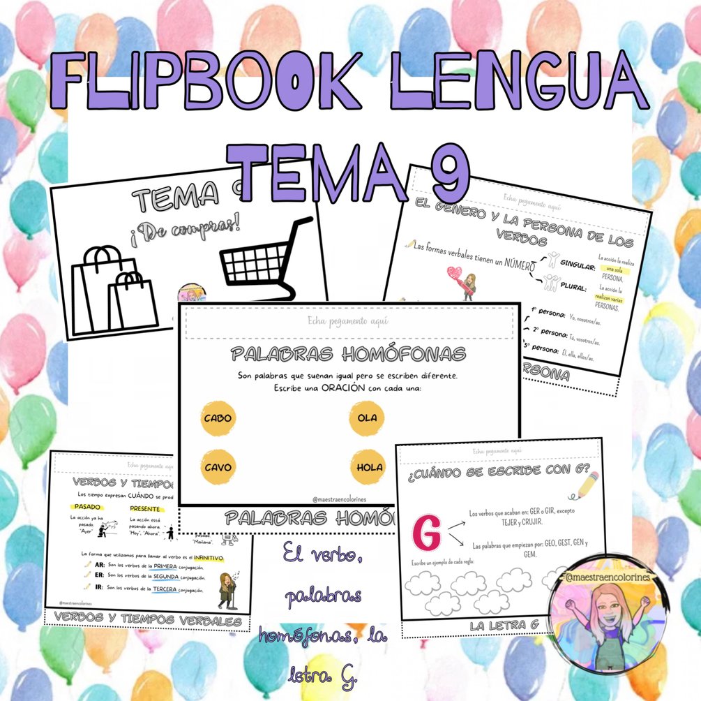 FLIPBOOK TEMA 9 lengua