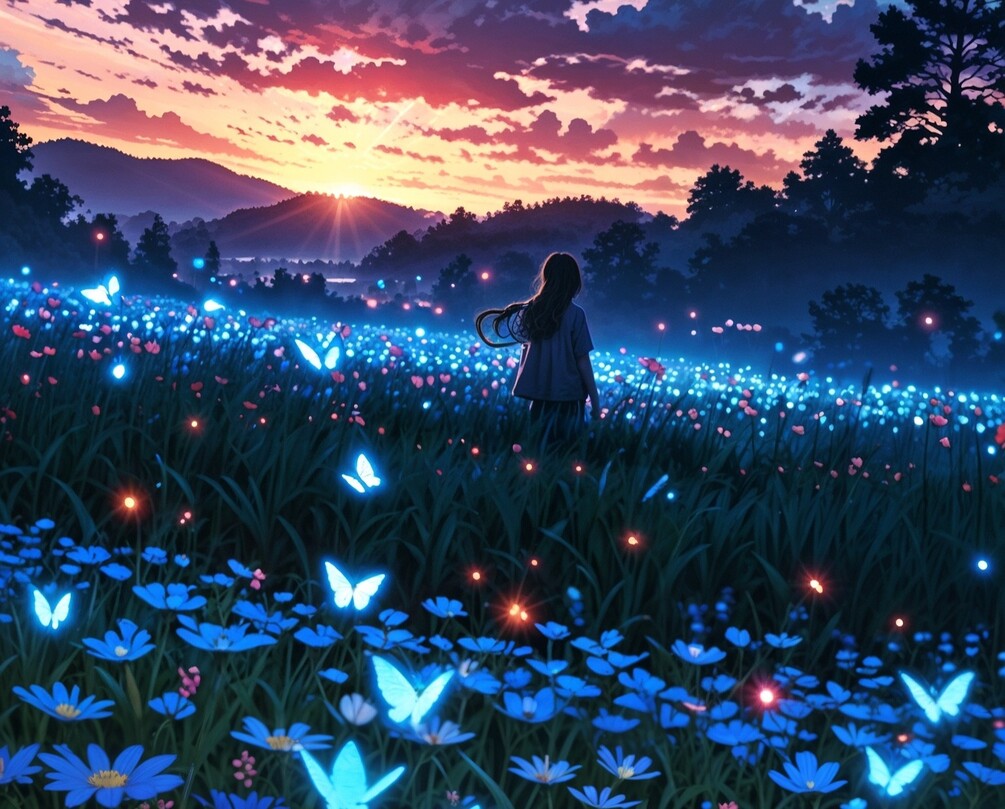 Celestial Dreams in a Luminous Meadow