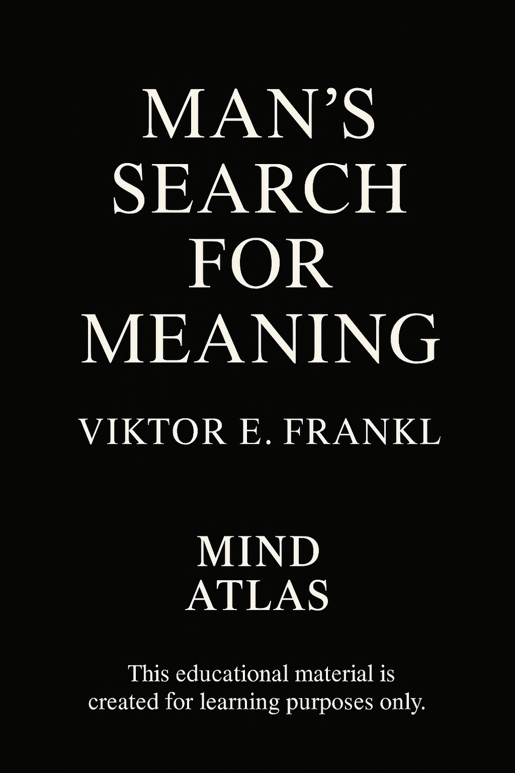 pack educativo de Man’s Search for Meaning (Viktor E. Frankl), versión ...
