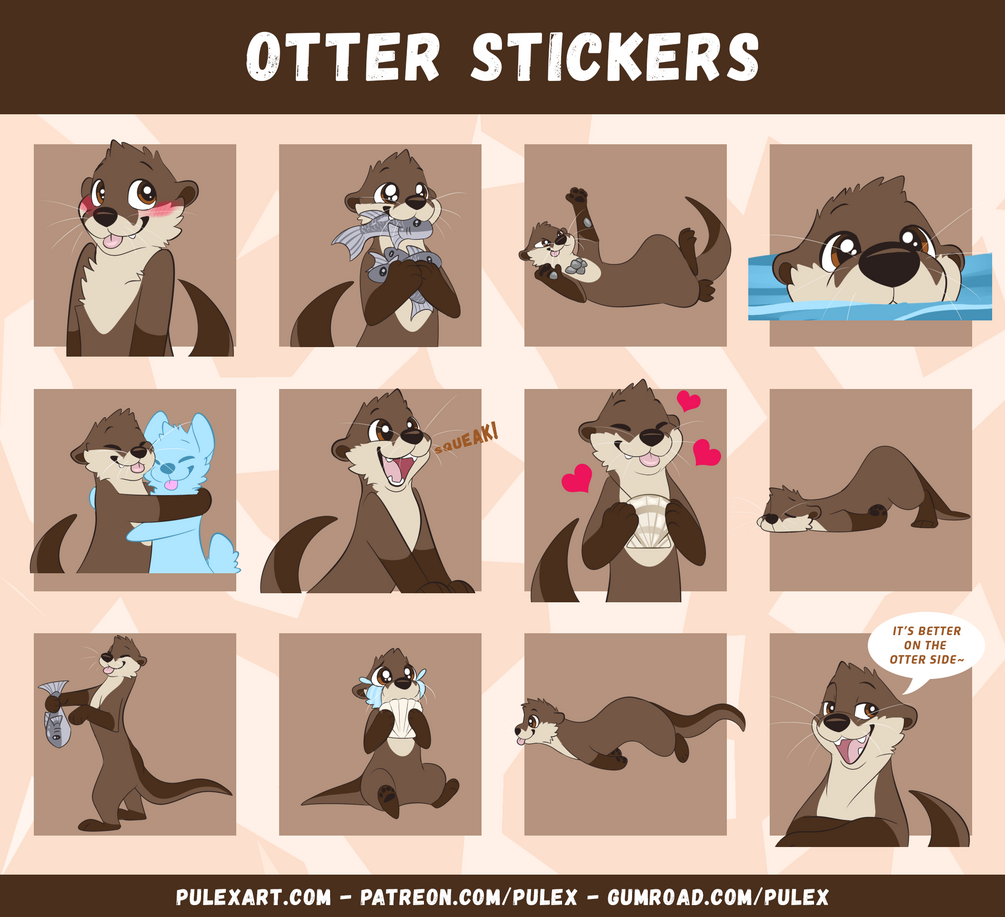 Otter Stickers