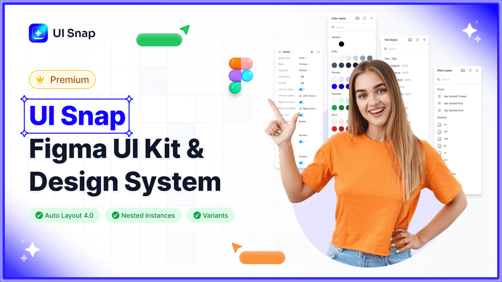 UI Snap - World's largest Figma UI Kit & Design System