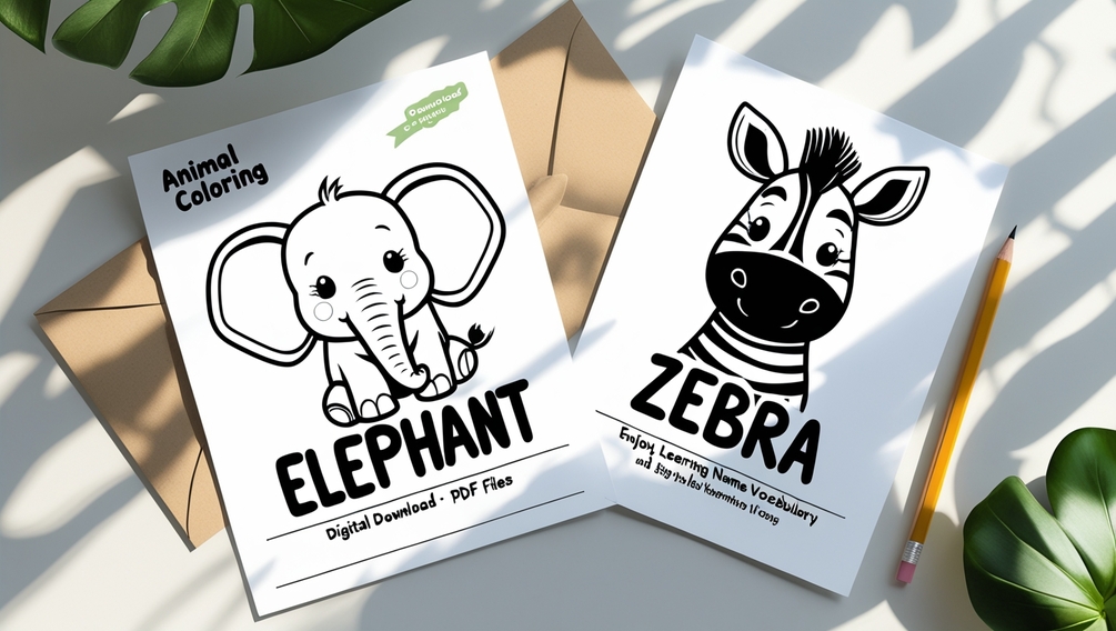 Animal Cute Template Doodles Coloring