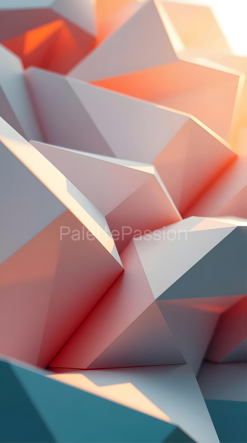 Geometric Facets: Modern Abstraction digital wallpaper
