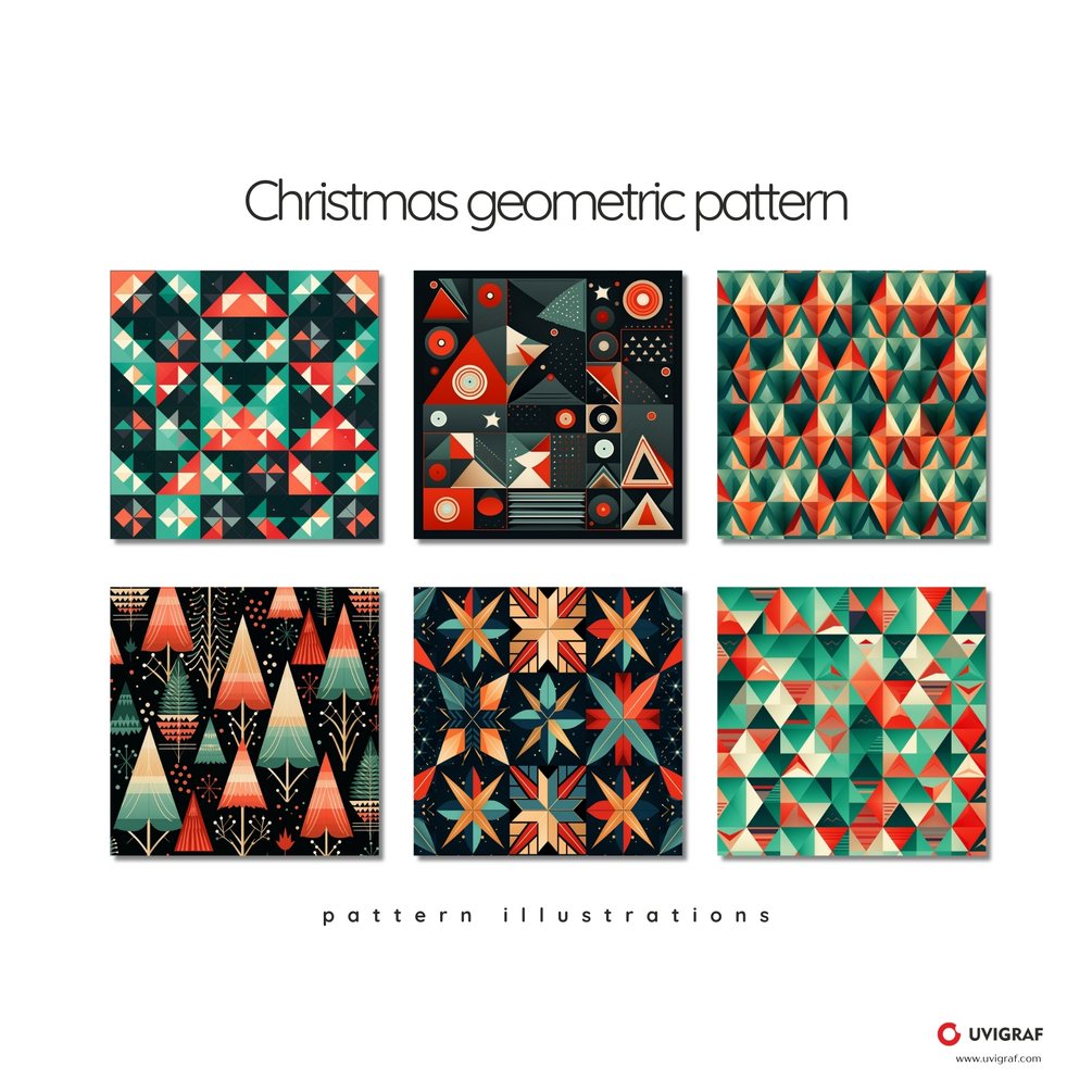 Christmas geometric pattern