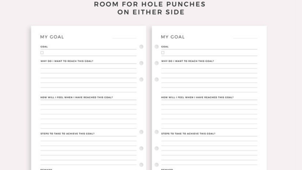 My Fitness Goal Planner Printable, Goal Setting, Goal Worksheet ...