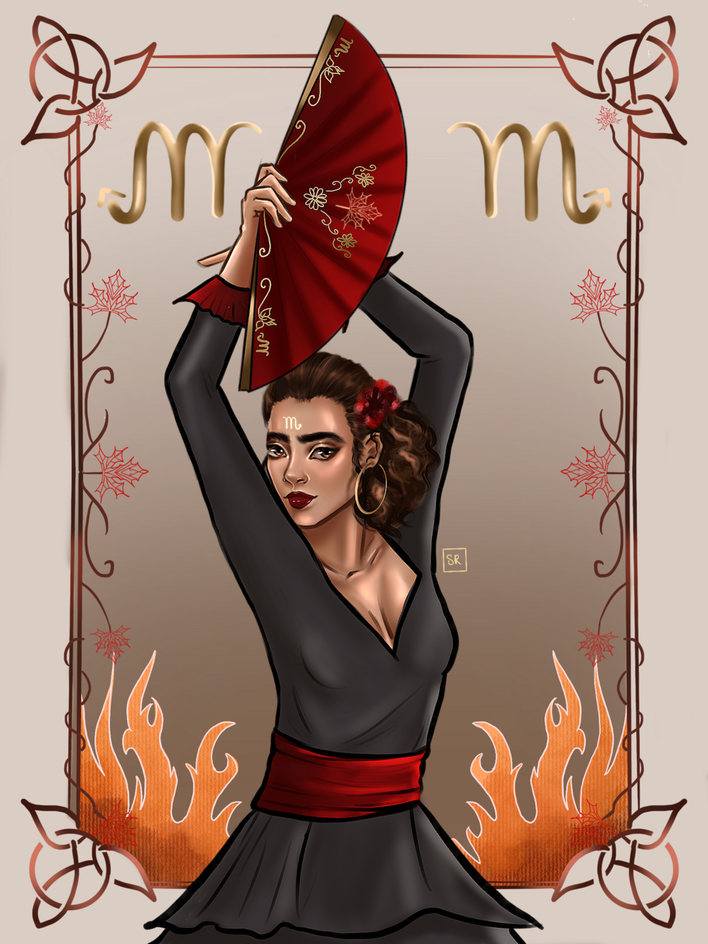 Wallpaper art of Scorpio Queen: The Autumn Court