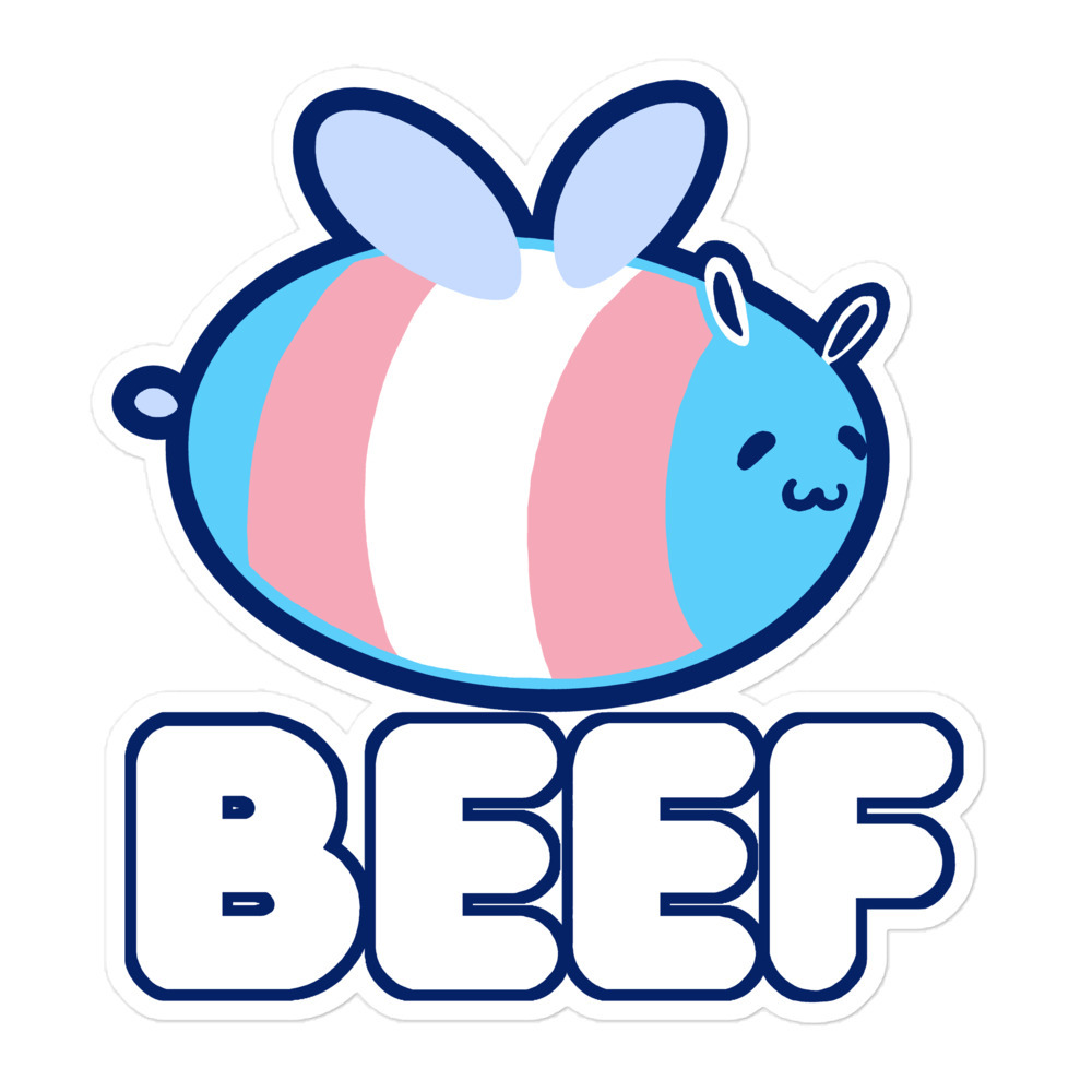 Trans Beef Bee Sticker