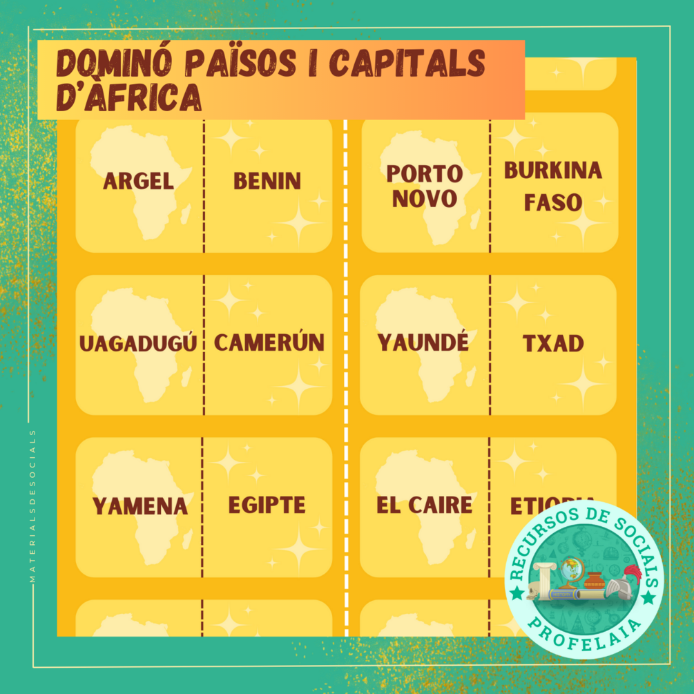 Dominó Països i Capitals d'Àfrica