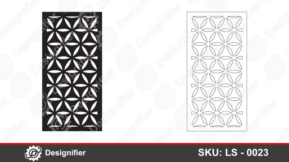 Saki Privacy Screen DXF LS0023, Vector File Ready For Laser Cut And CNC ...