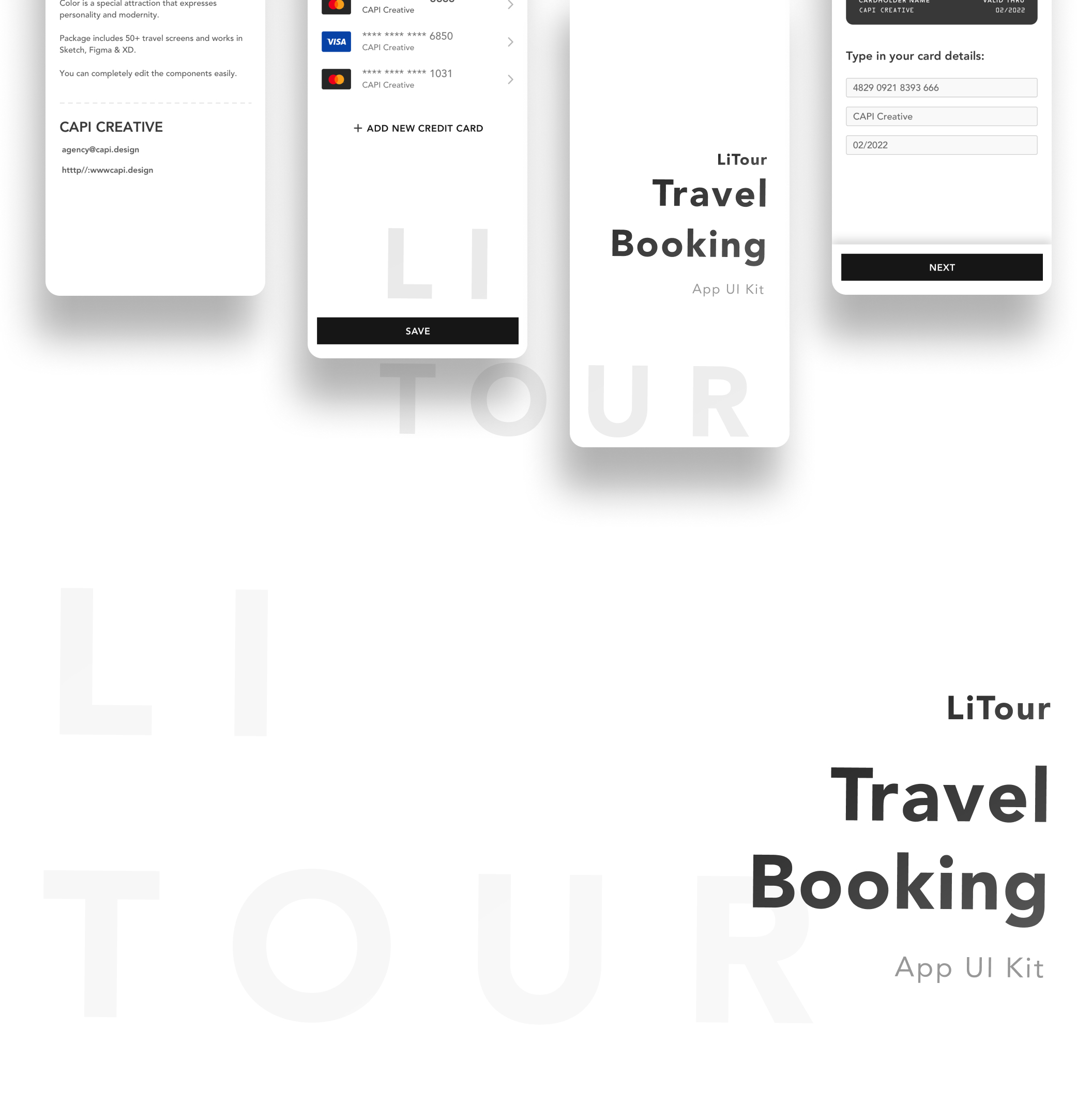 LiTour - Travel Booking App UI Kit