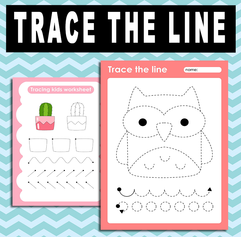Trace the Line Worksheets | Fine Motor Pre-Writing Practice for ...