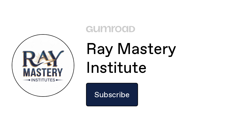 Ray Mastery Institute