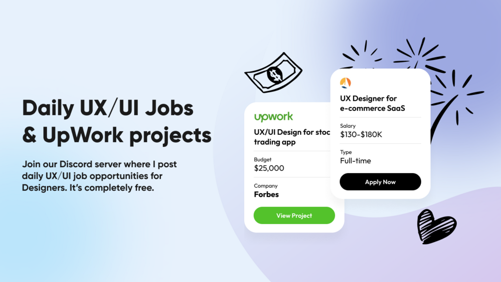 Daily job openings and UpWork projects
