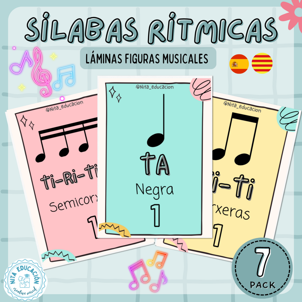 🎶🎵 Láminas SÍLABAS RÍTMICAS