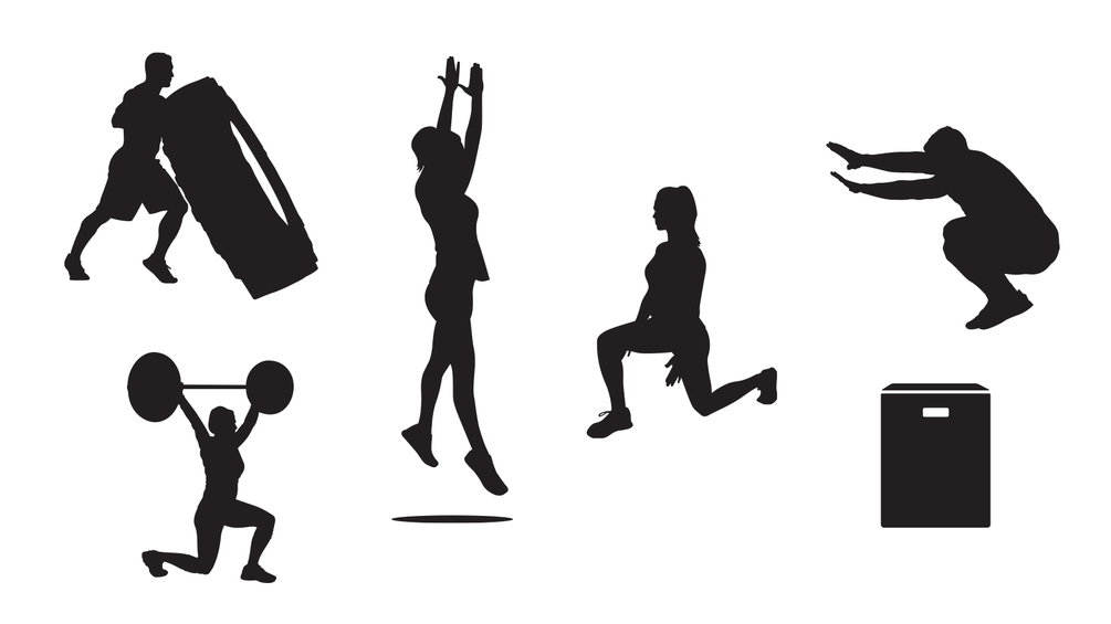 Workout and Crossfit Exercise Icons - Vector Pack 2