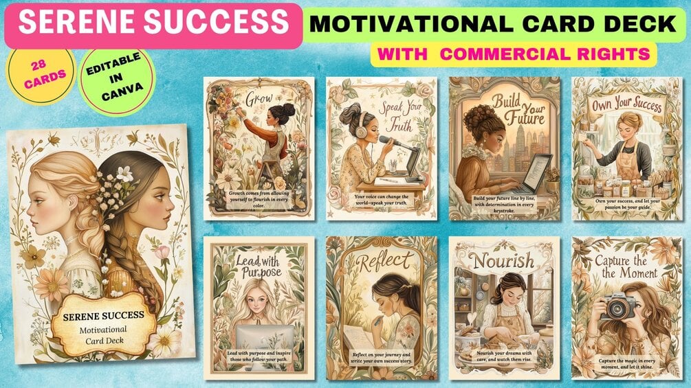 Serene Success for Women: Motivational Card Deck