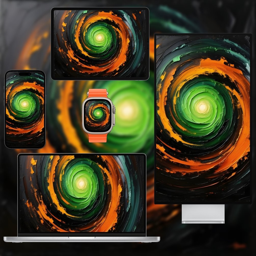 Neon Vortex Custom-Fit Digital Art Pack – Surreal Abstract Energy