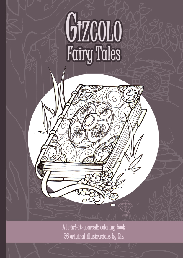 Fantasy coloring Book - Inktober 2018