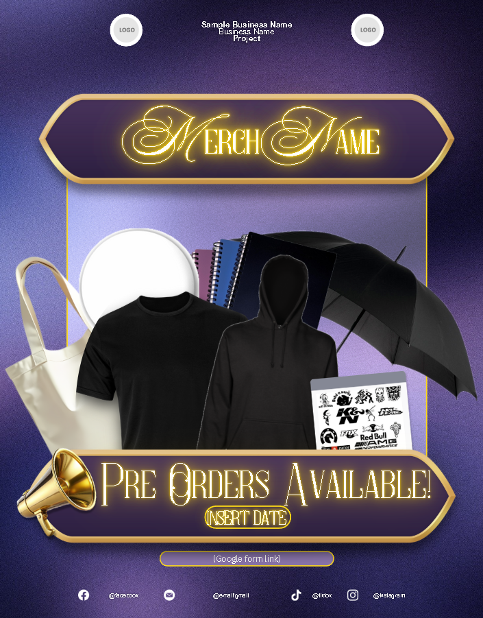 Canva Merch Advert Template