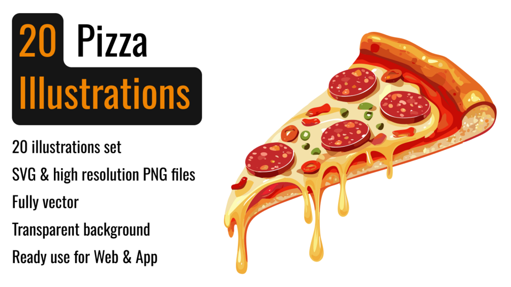Pizza Illustrations Pack