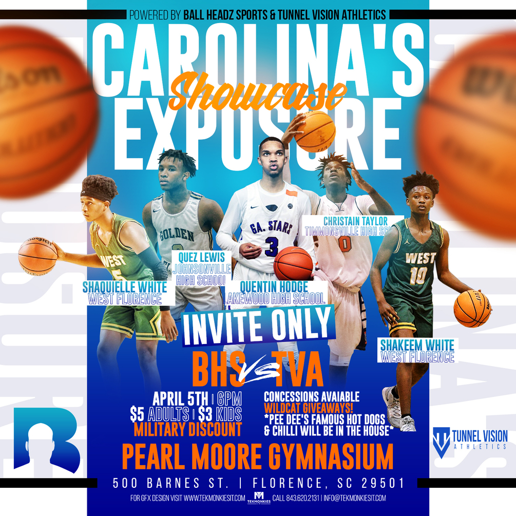 Carolina Exposure Basketball flyer (PSD)