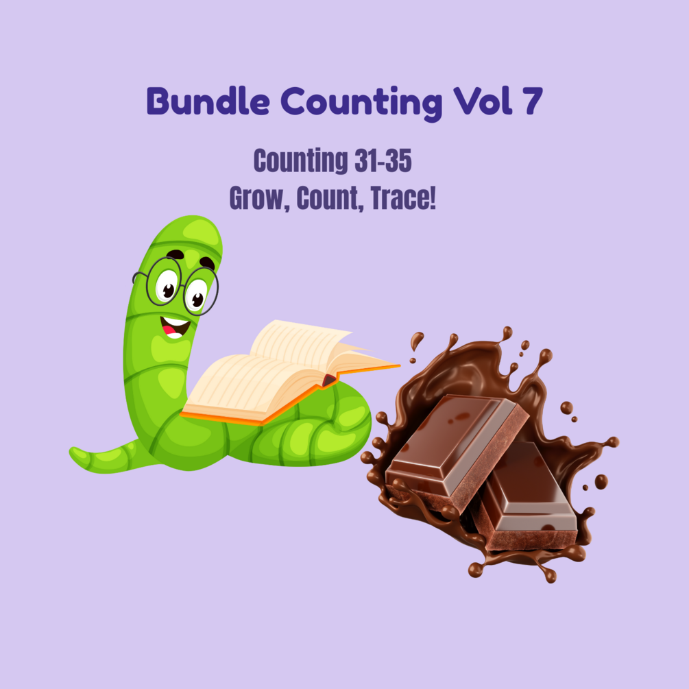 Bundle Counting Vol 7 – Counting 31 to 35 (Stylomanas Printable)