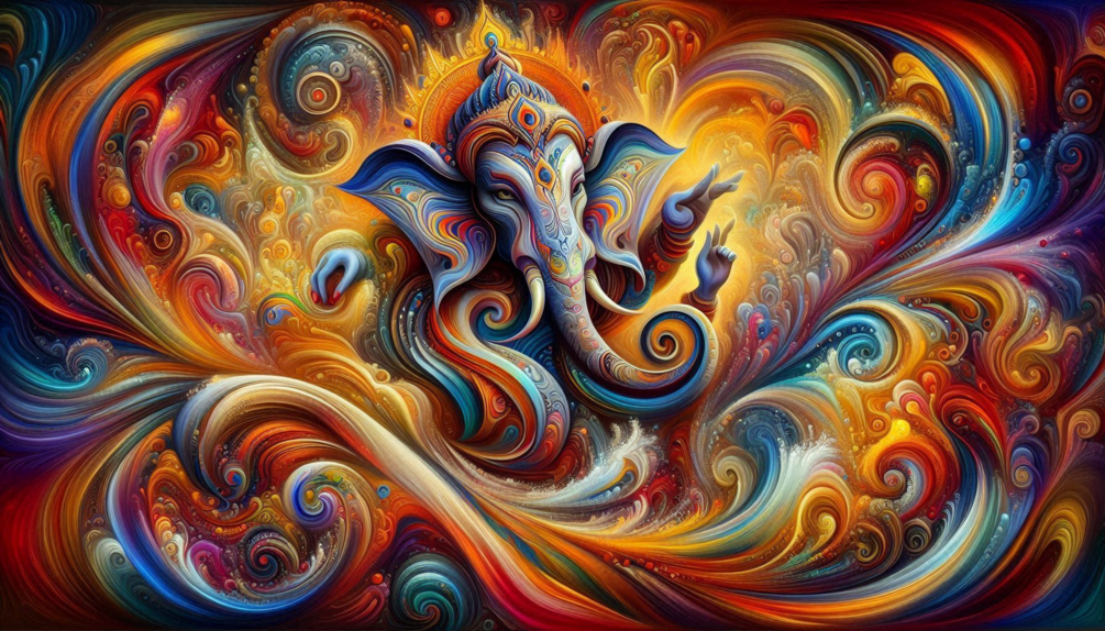 Divine Expression: Lyrical Abstraction Images of Gods 🎨🌟