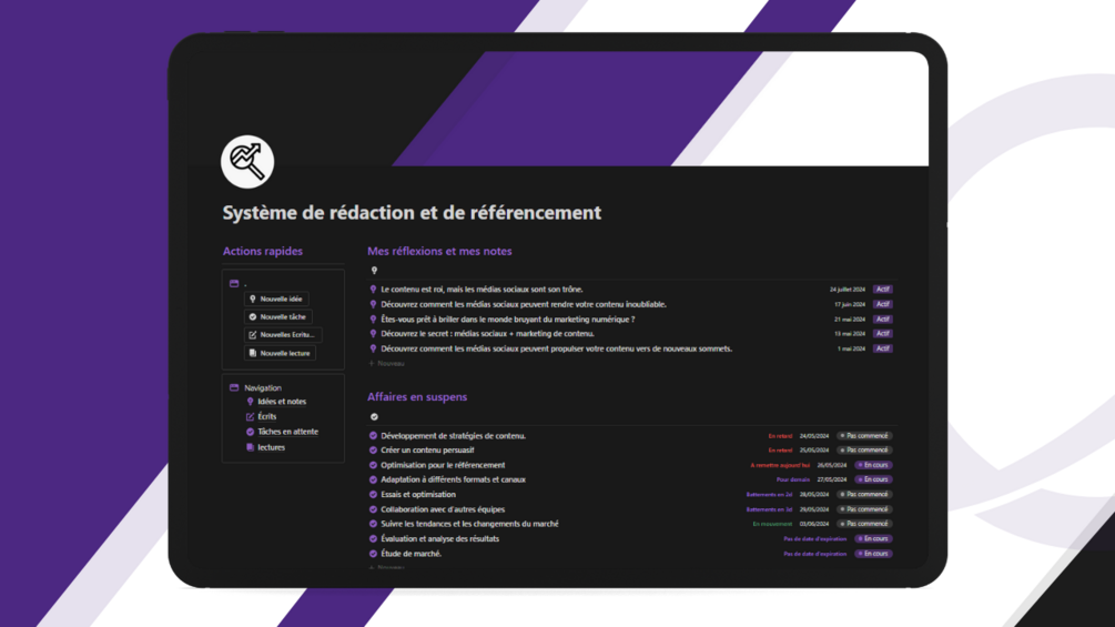 Système de rédaction et de référencement