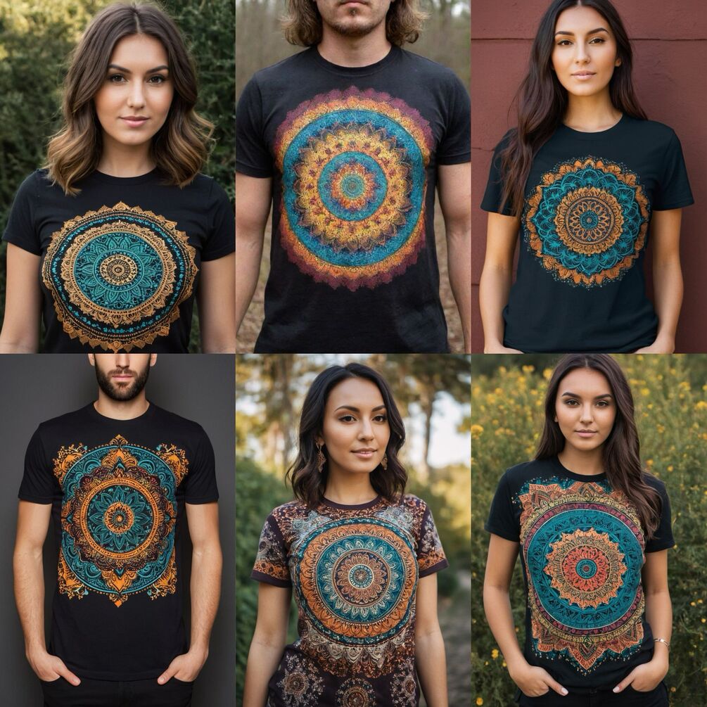 Mandala T-Shirt Design Bundle - 200+ Urban Style Graphics for Peace ...