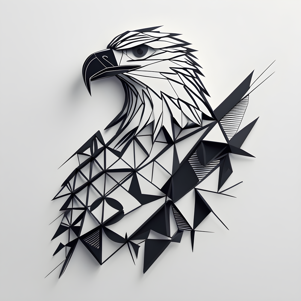 Geometric Eagle - Modern Vector Art