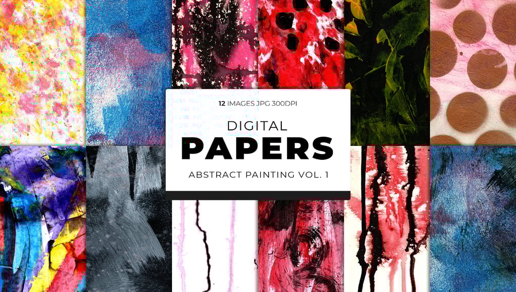 Digital papers Abstract Painting vol. 1