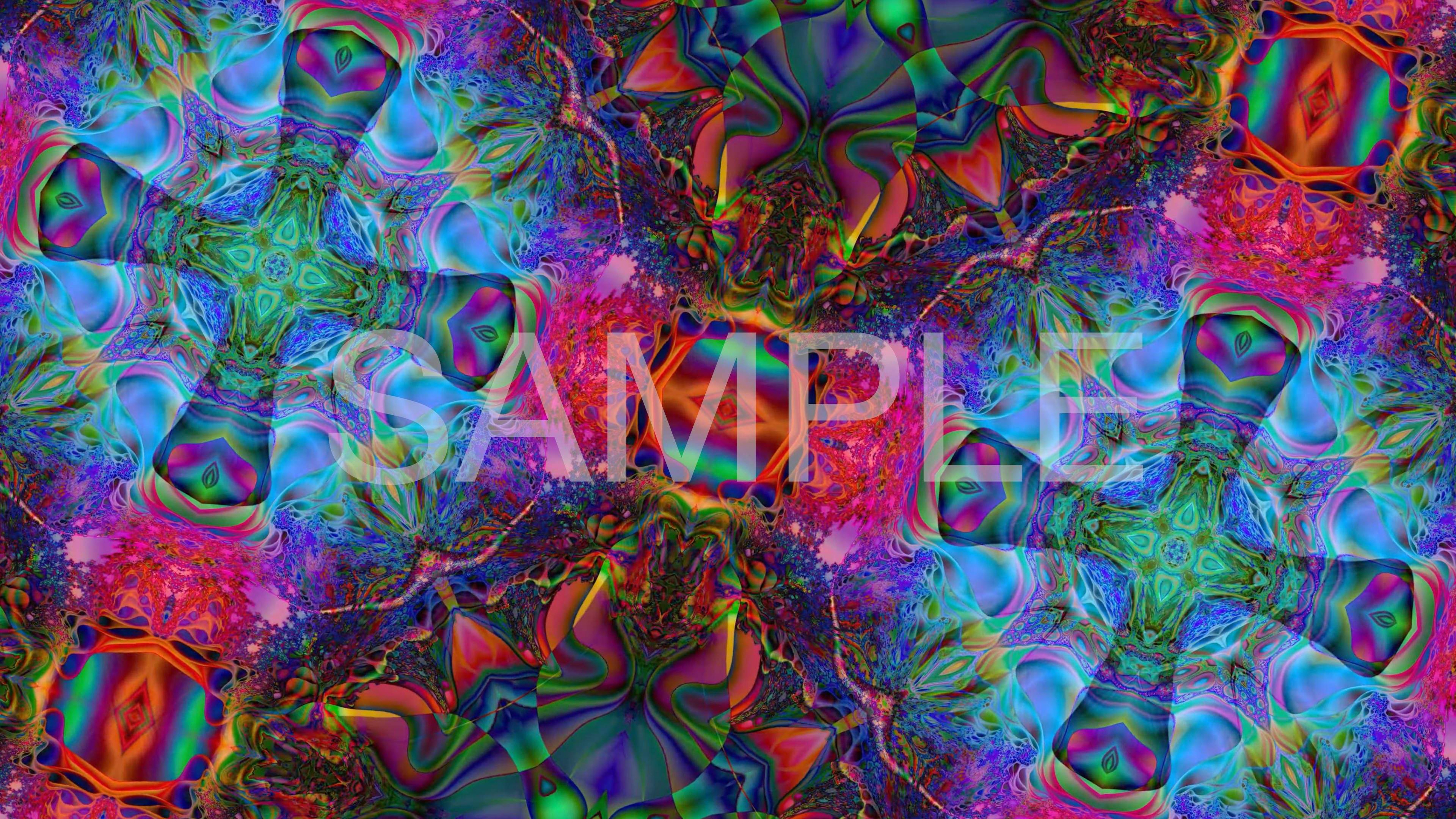 5 Pack Multi Purpose 4K Digital Art #25 - Psychedelic printable art for ...