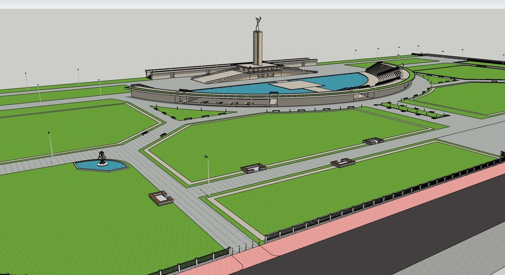 3D Modeling Lapangan Banteng Park-Jakarta Indonesia